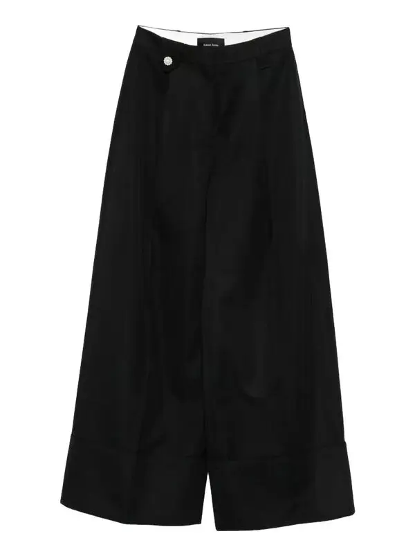 Simone Rocha Button Wide Trousers - Black