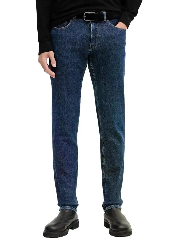 TRUSSARDI Straight-leg Jeans With Belt - Blue
