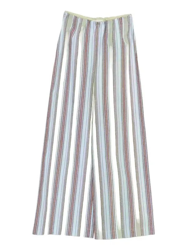 Faithfull The Brand Lane Striped Palazzo Pants - Green