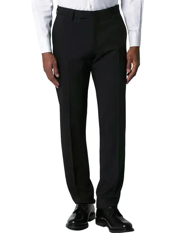 LARDINI Single-breasted Pressed-crease Suit - Black