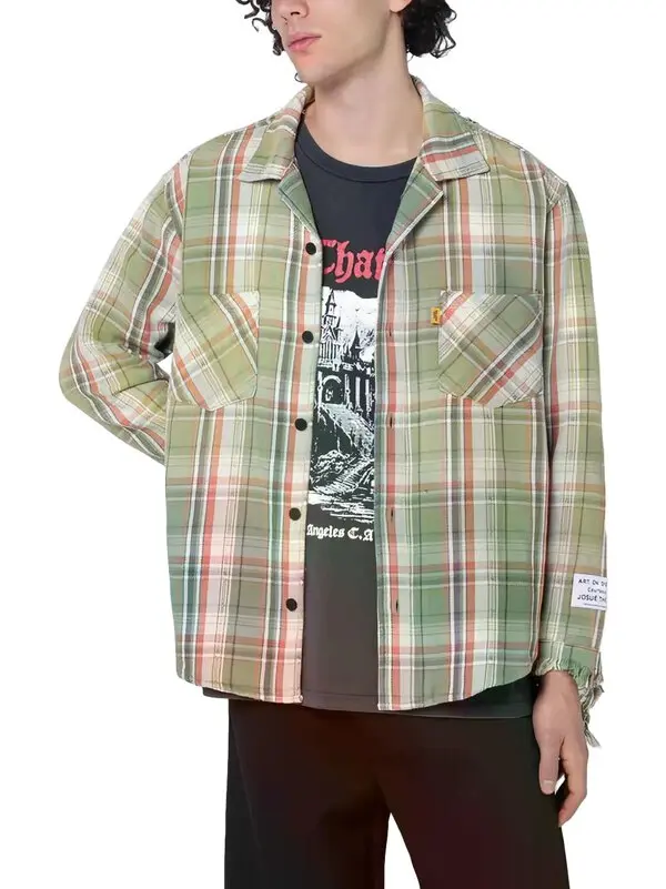 GALLERY DEPT. Frayed Plaid Shirt - Green