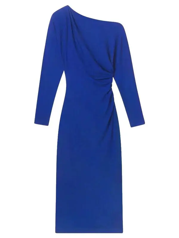 A.L.C. Sonya One-shoulder Midi Dress - Blue
