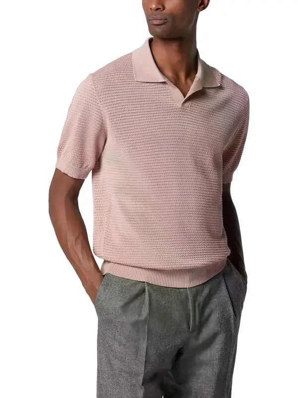 Tagliatore Cotton Polo Shirt - Pink