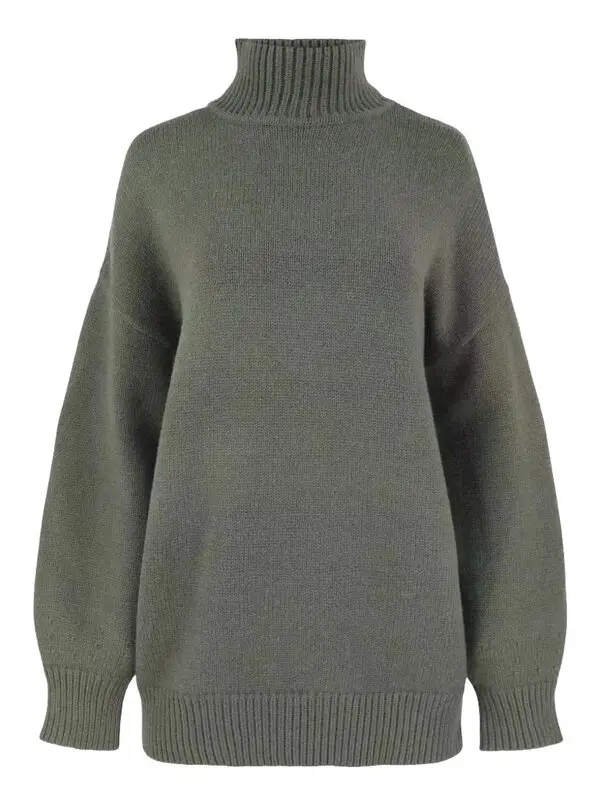 SEROYA Beatrice Turtleneck Sweater - Green