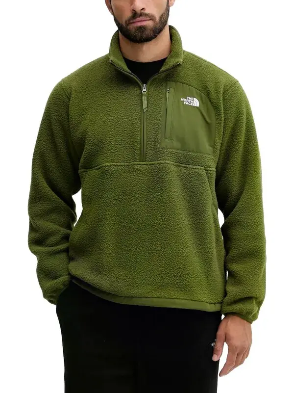 The North Face Zip Pocket Fleece Sweater - Green