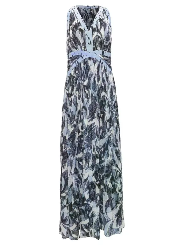 Diane Von Furstenberg Printed Maxi Dress - Blue