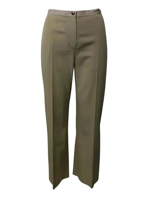 LANVIN Grosgrain-waist Trousers - Neutrals