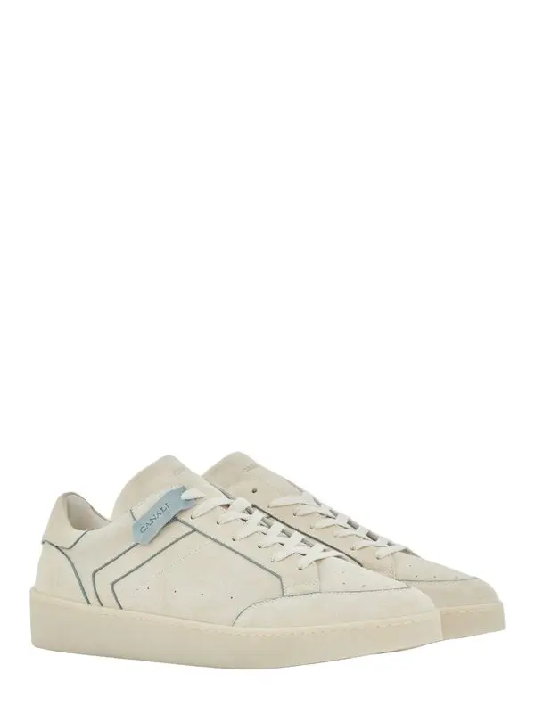 Canali Nuvola Suede Sneakers - White