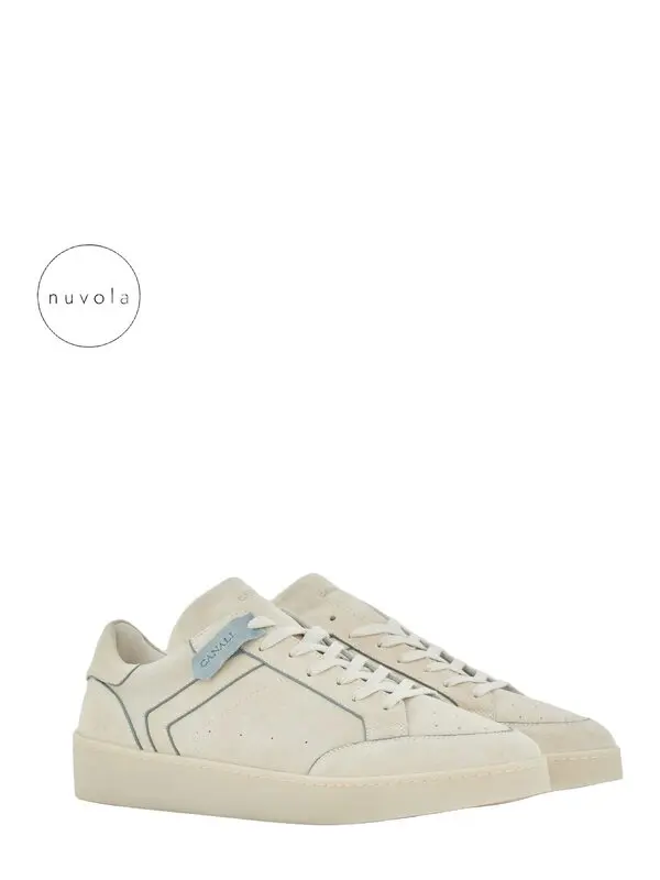 Canali Nuvola Suede Sneakers - White