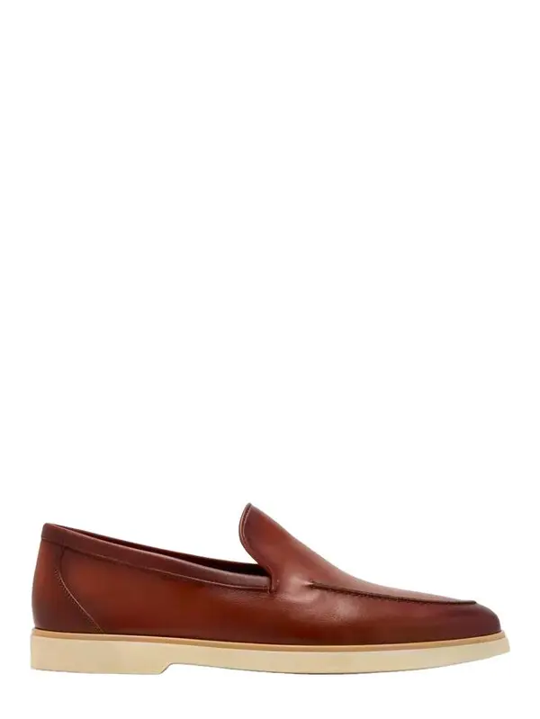 Magnanni Leather Loafers - Brown