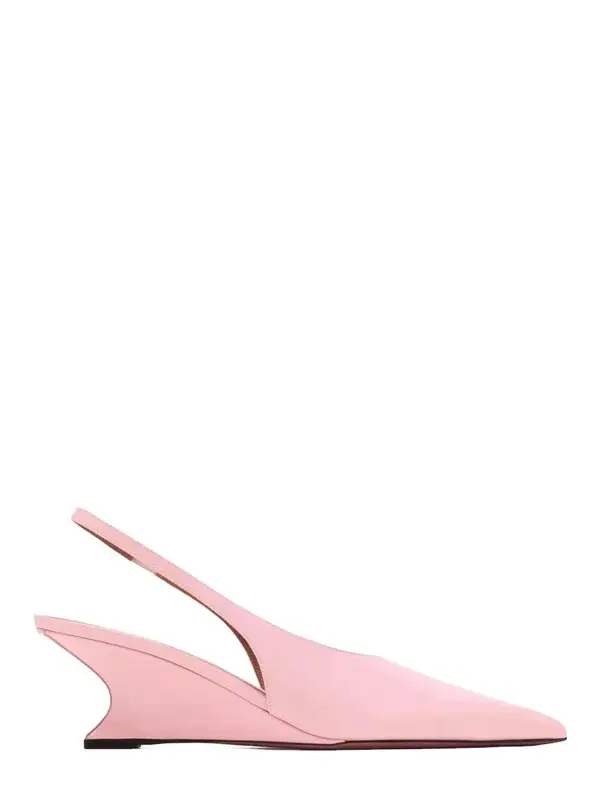 Paris Texas Nina Slingback Wedge Pumps - Pink