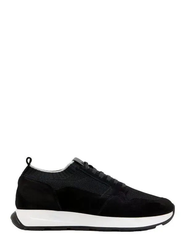 BARRETT Panelled Lace-up Sneakers - Black