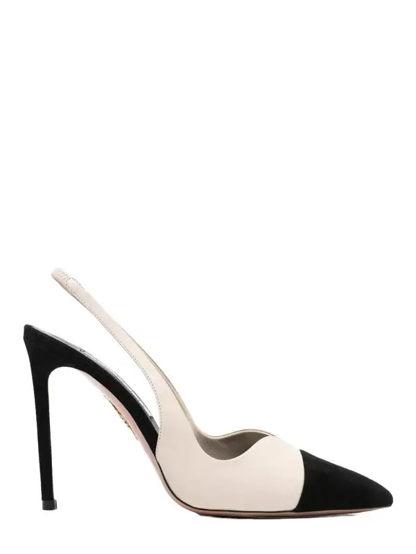 AQUAZZURA Gia Two-tone Sling Pumps - Neutrals