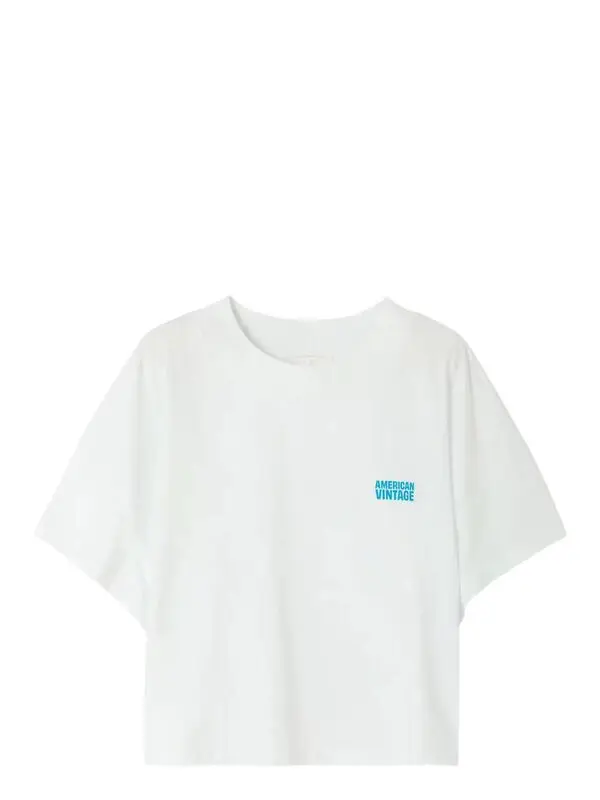American Vintage Gixy Round-neck T-shirt - White