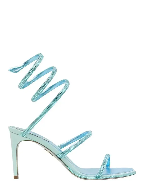 Rene Caovilla 105mm Cleo Embellished Sandals - Blue