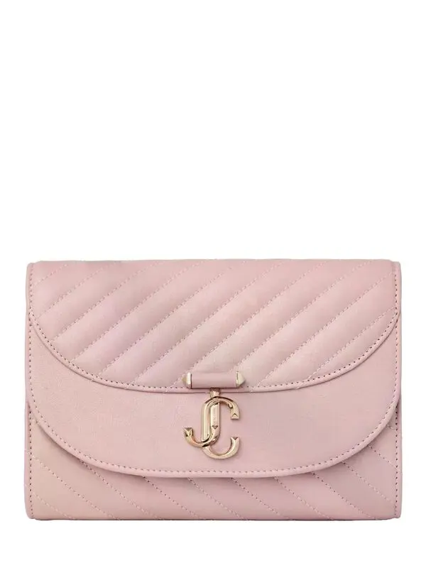 JIMMY CHOO Quilted Chain-strap Clutch Bag - Pink