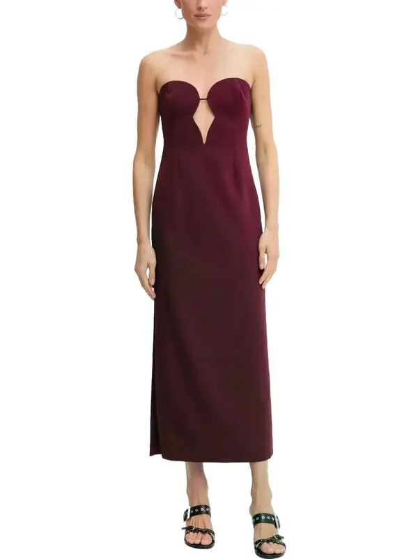 Bardot Eleni Strapless Midi Dress - Purple