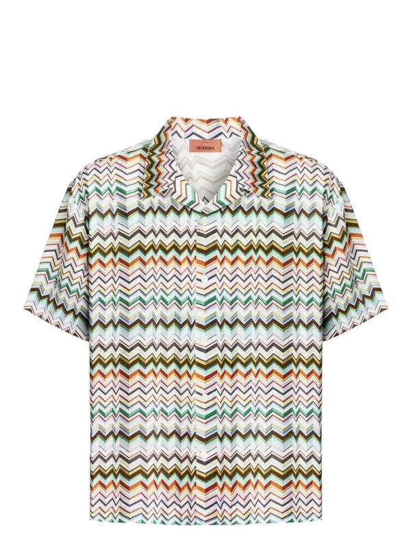 Missoni Zigzag Short-sleeve Shirt - White