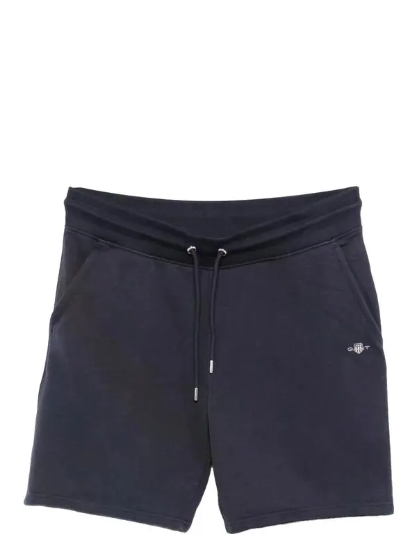 Gant Drawstring Track Shorts - Blue