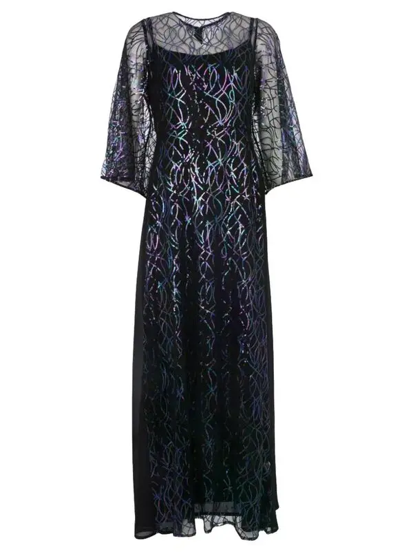 BARUNI Ghaliya Sequin Maxi Dress - Black