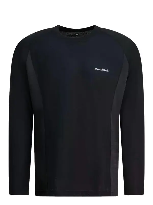 MONTBELL Long-sleeve Panelled T-shirt - Black