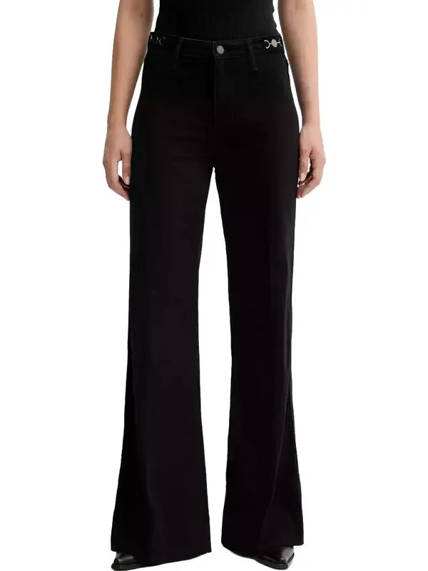 Rag & Bone Chain-embellished Flared Jeans - Black