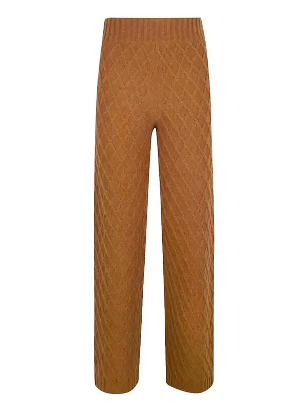 Max Mara Pevera Knitted Trousers - Brown