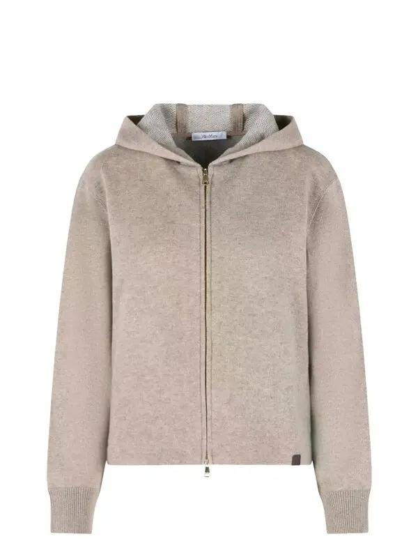Max Mara Zip-up Hoodie - Neutrals