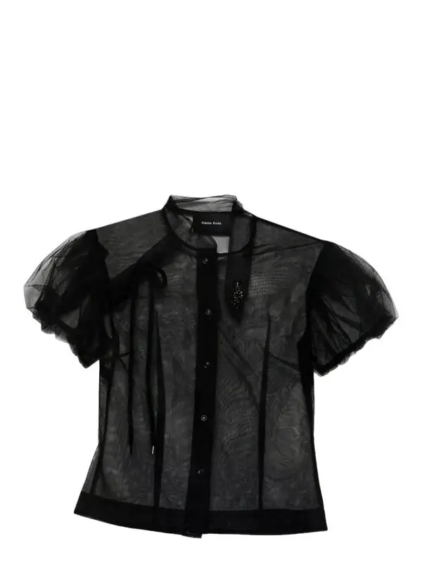 Simone Rocha Tulle Shirt - Black