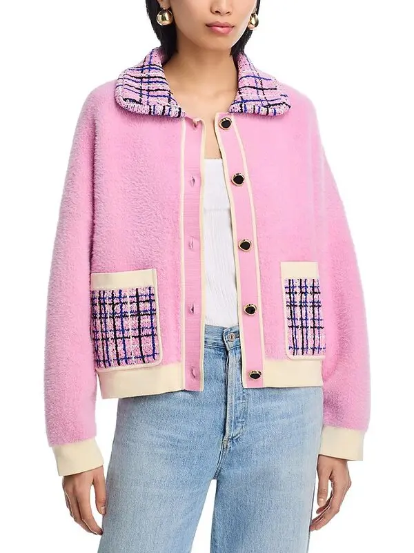 Essentiel Antwerp Collared Cardigan - Cotton Candy