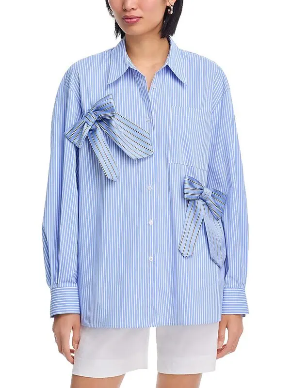 Essentiel Antwerp Bow Shirt - Nile Blue