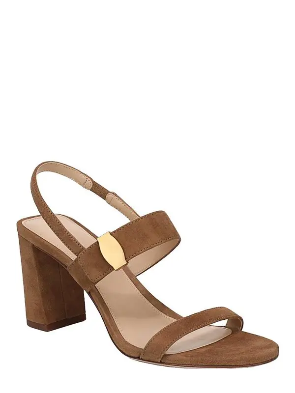 Veronica Beard Genetta Slingback Sandals - Chestnut