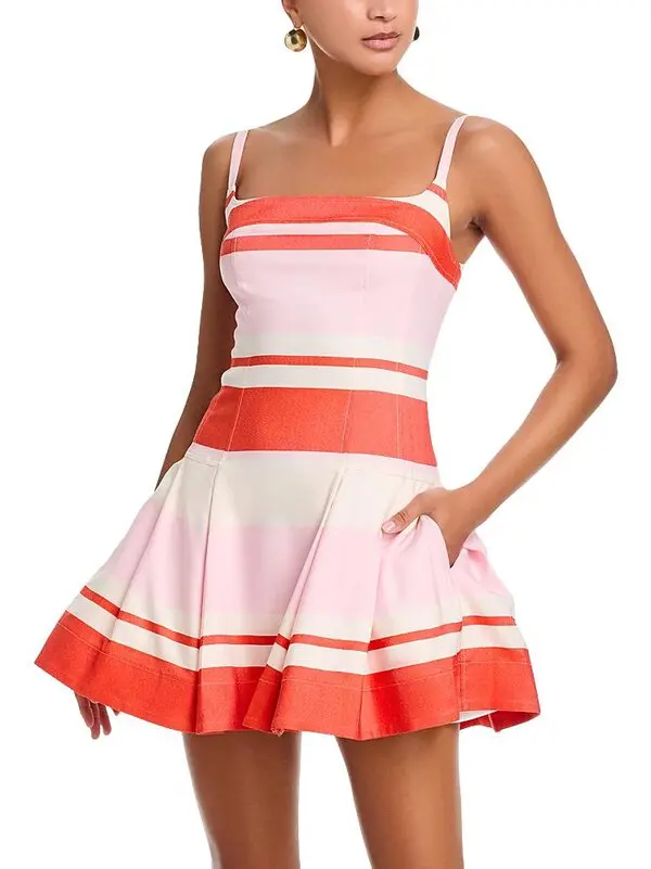 Simkhai Nelly Striped Mini Dress - Tulip Stripe