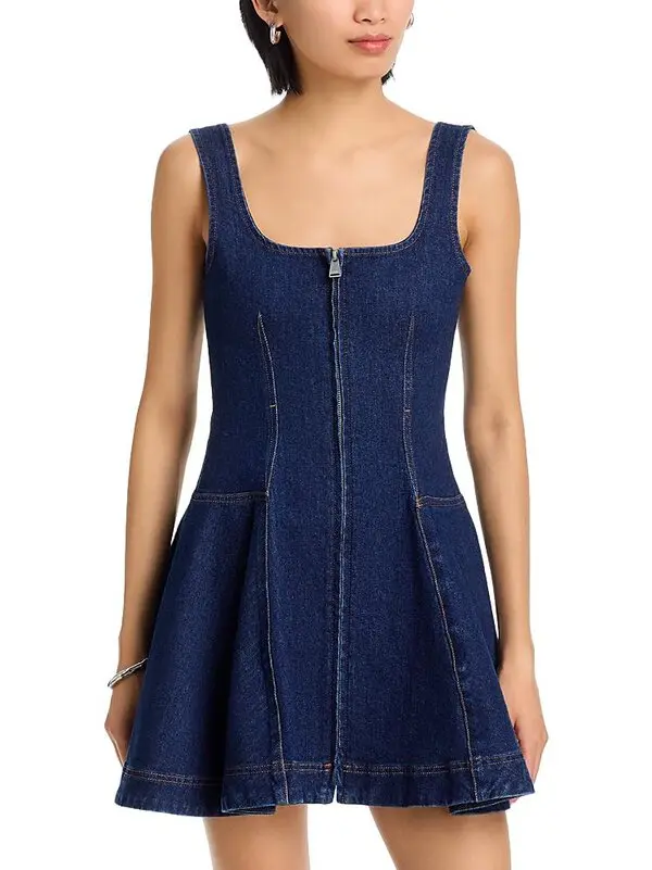 Simkhai Eleodra Denim Mini Dress - Imperial