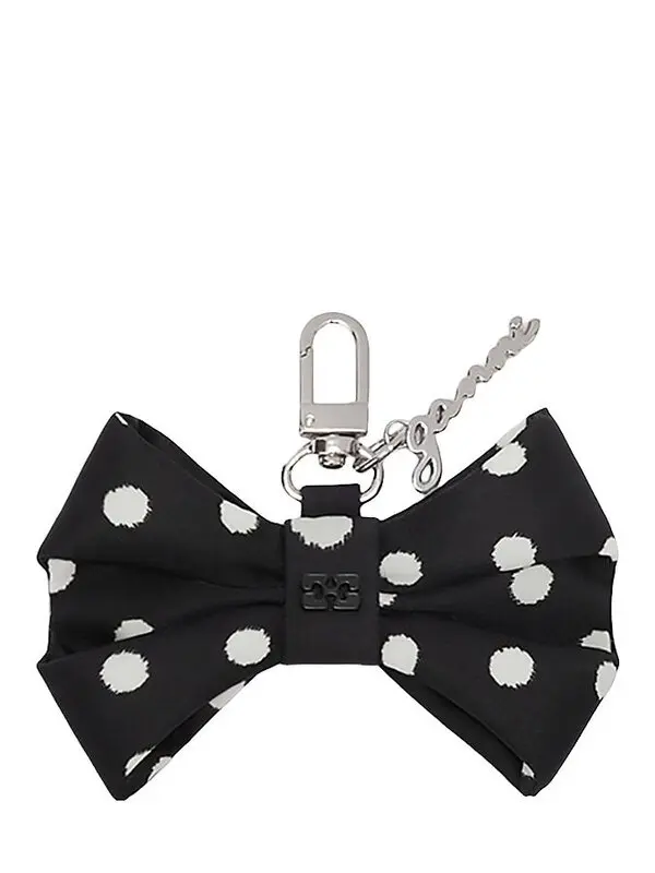 GANNI Bow Bag Charm - Black
