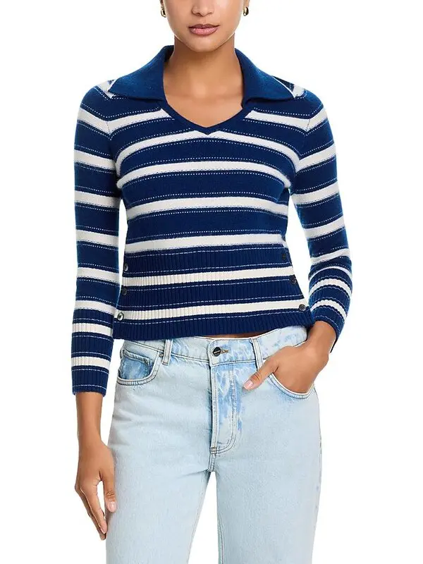 Guest In Residence Port Polo Cashmere Sweater - Navco