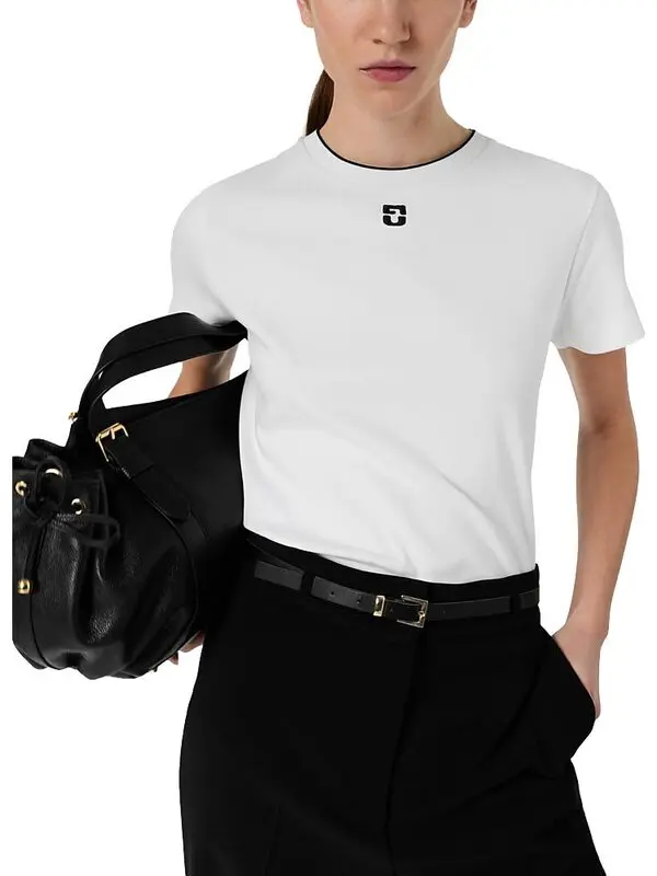 Gerard Darel Maiane Round Neck Top - White