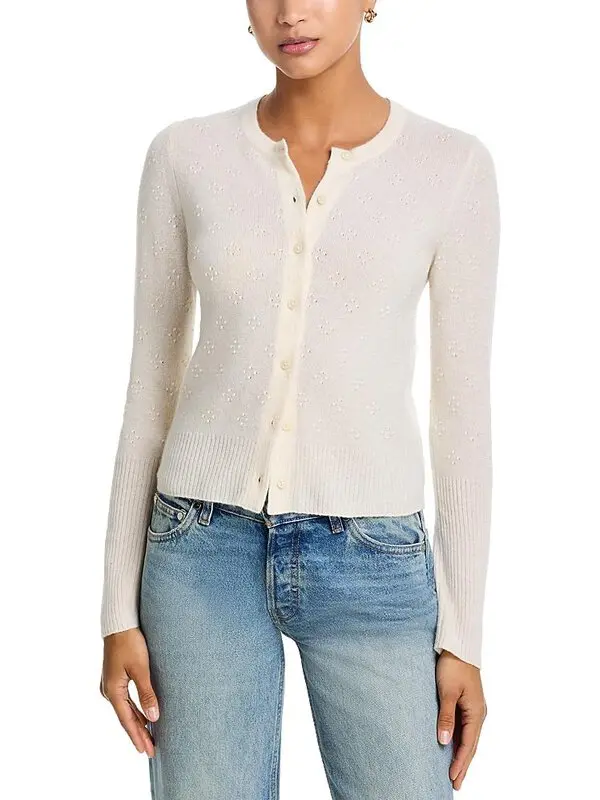Guest In Residence Compass Jane Cashmere Cardigan - Cream