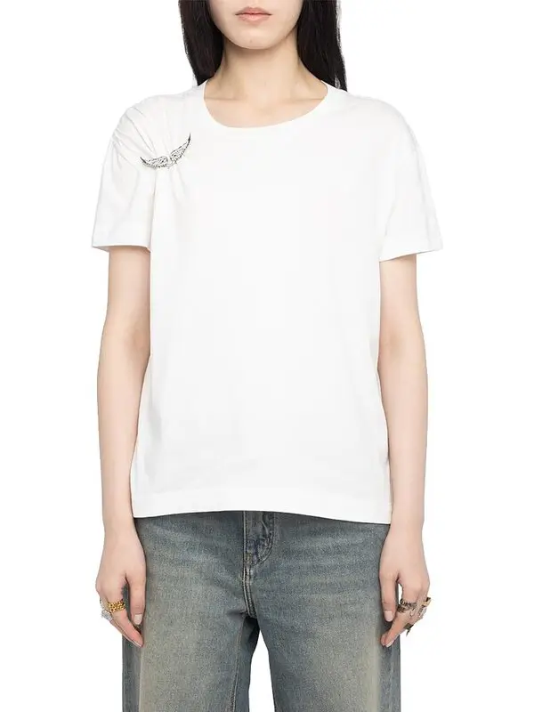 Zadig&Voltaire Suzan Wing Brooch T-shirt - Judo