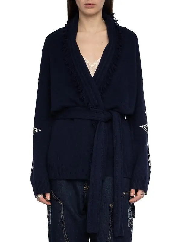 Zadig&Voltaire Alpa Cardigan Coat - Encre