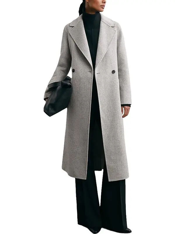 REISS Lucia Blindseam Coat - Grey