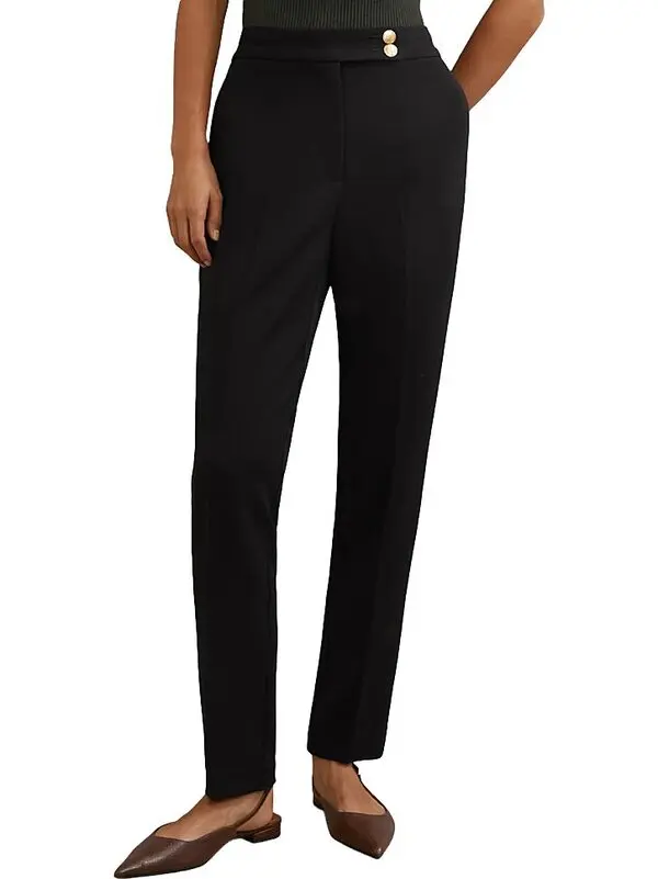 REISS Gabriel Tapered Pants - Black