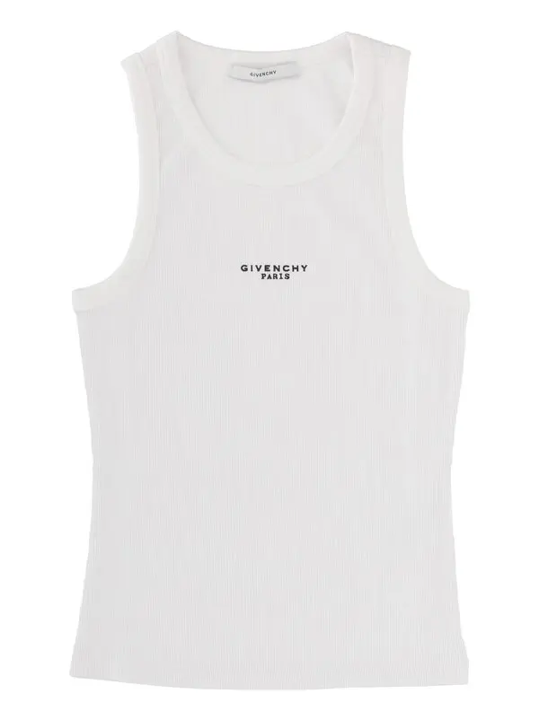 Givenchy Logo Tank Top - White