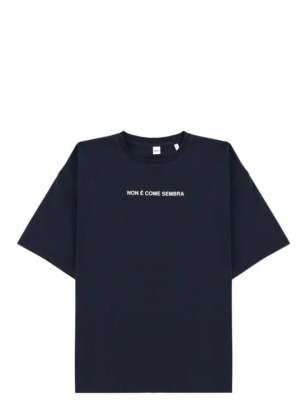 Aspesi It's Not What It Seems" T-shirt - Blue