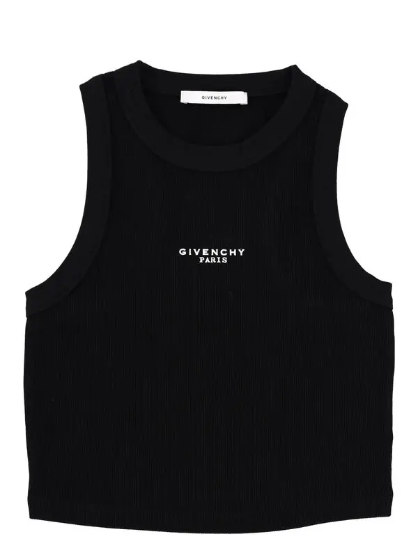 Givenchy Tops With Logo - Black
