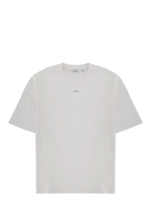 Off-White T-shirt With Logo - White