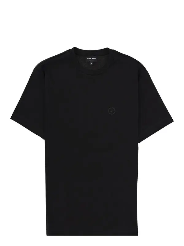 Giorgio Armani T-shirt With Logo - Black