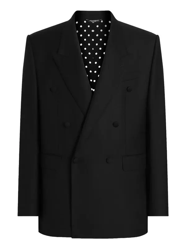 Dolce & Gabbana Double-breasted 'sicily' Jacket - Black
