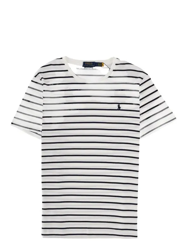 Polo Ralph Lauren Striped Logo T-shirt - White