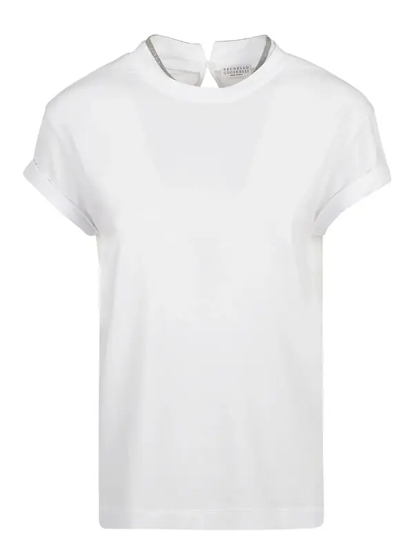 Brunello Cucinelli Cotton Jersey T-shirt - White